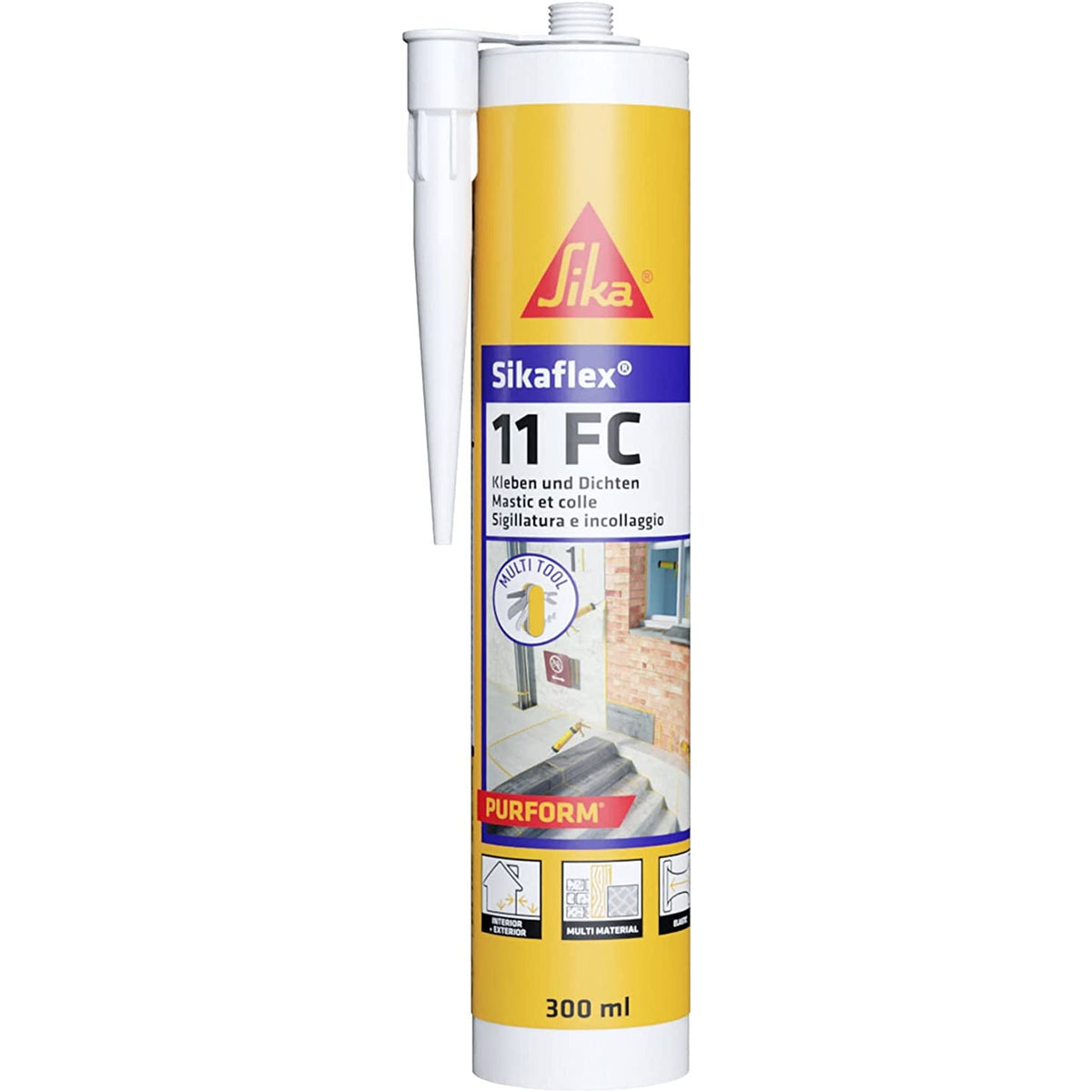Sika - Sikaflex 11 FC Purform White, Polyurethane sealing adhesive ml ...