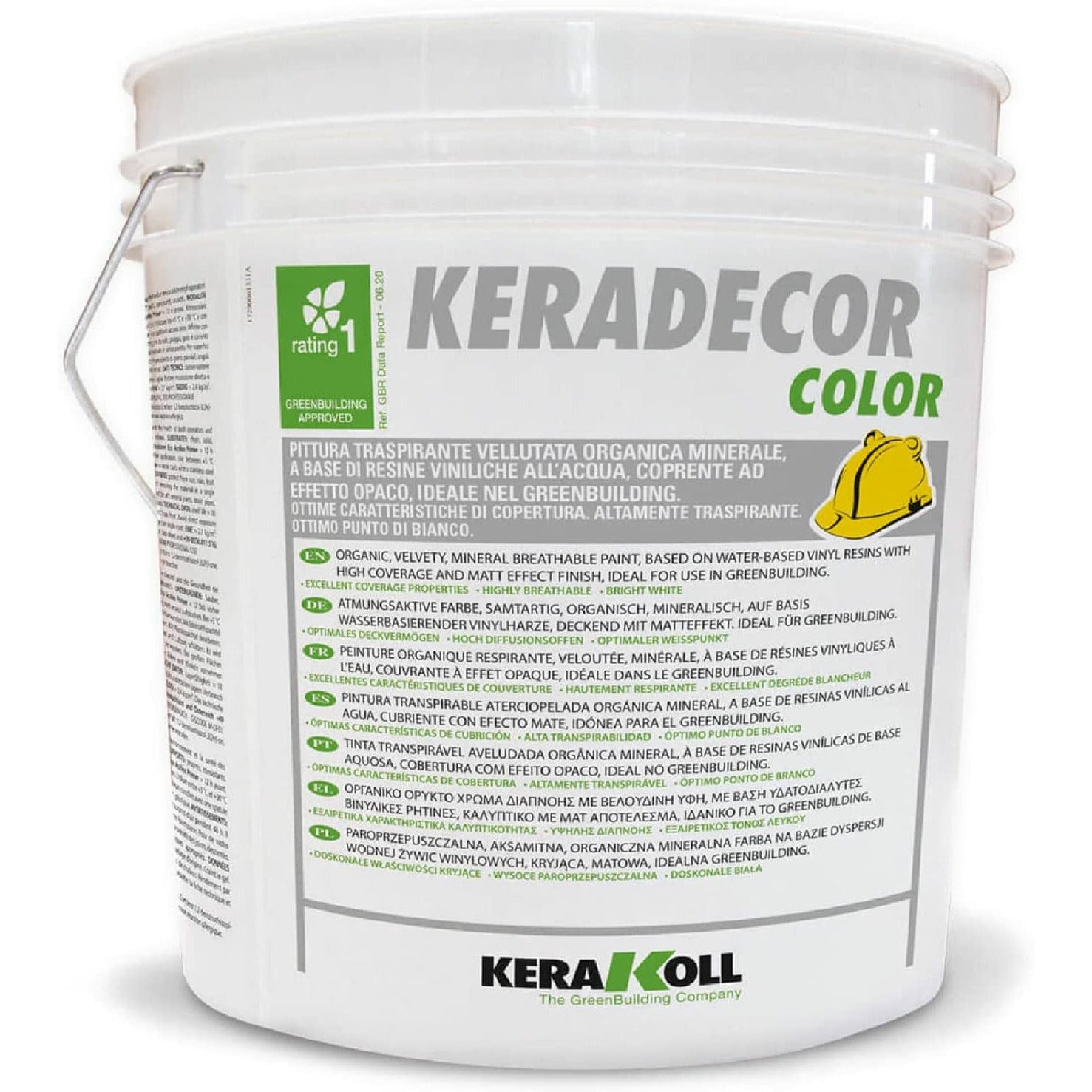 Kerakoll - Keradecor Eco Color, White - Velvety breathable paint ...